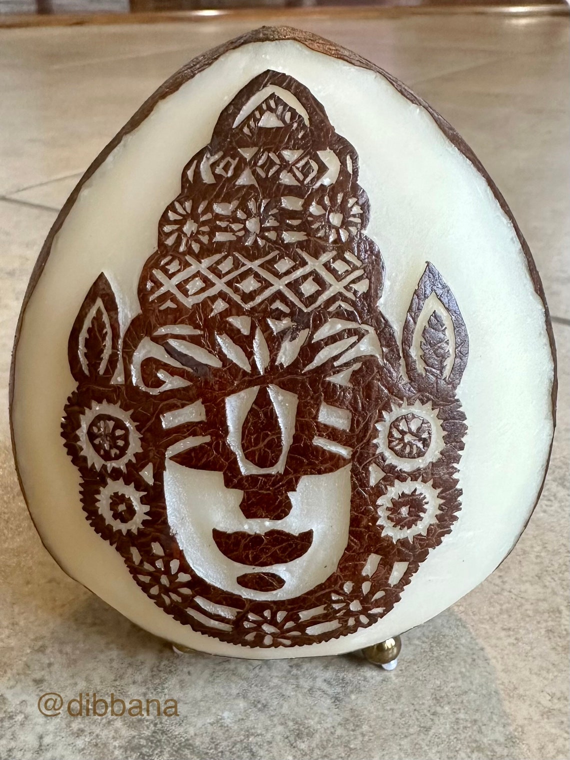 Indian Traditional Coconut Carvings Wedding Shagun Coconut Carvings ...