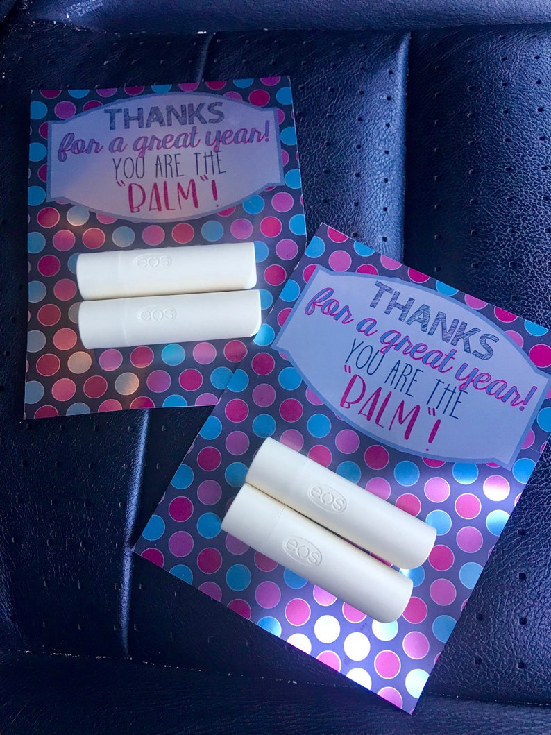 The Balm Teacher Appreciation Lip Balm Gift Tag Printable - Etsy