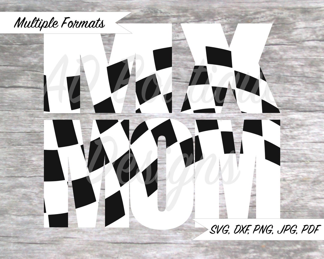 MX Mom Motocross Flag Knockout SVG Design - Etsy