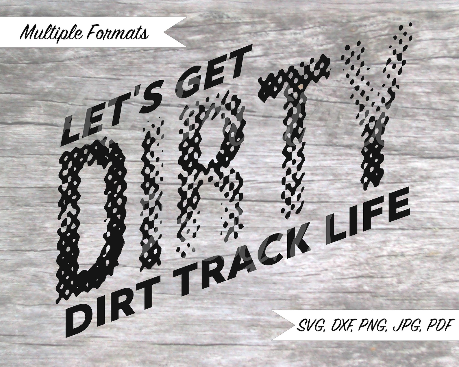 Let's Get Dirty Dirt Track Racing SVG Design - Etsy
