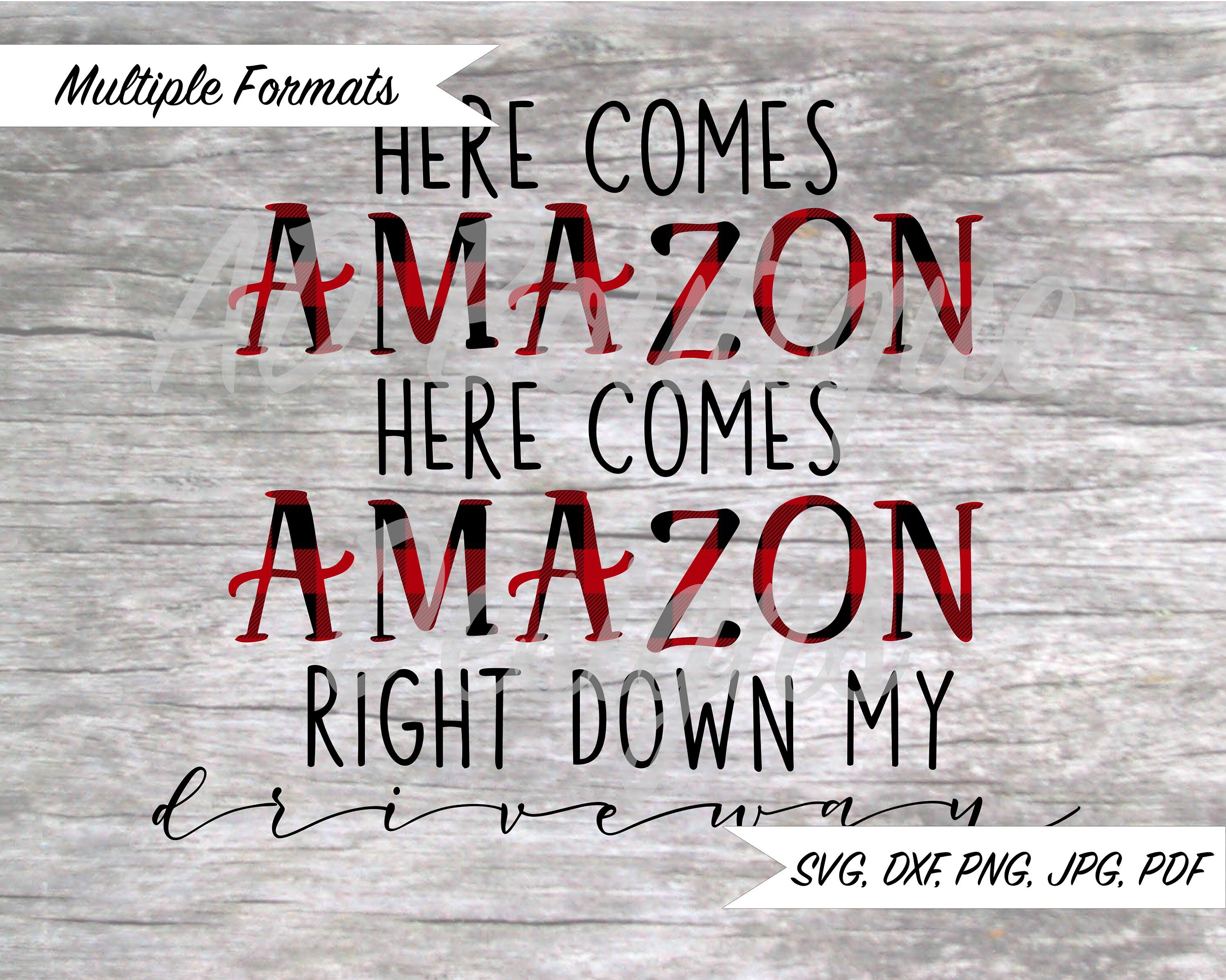 Here Comes Amazon SVG Design & Printable - Etsy