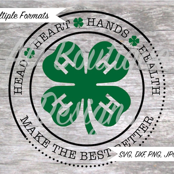 4h Svg - Etsy