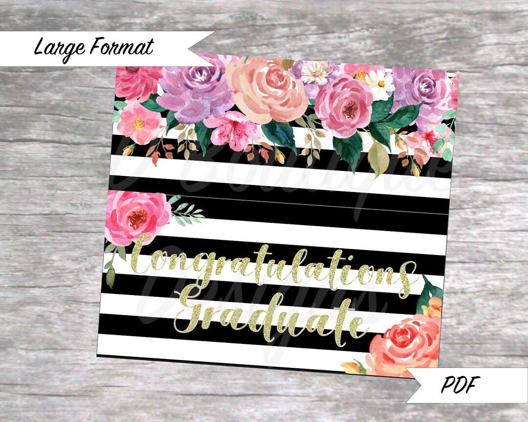 NEW Large Congratulations Graduate Polish Strip Gift Envelope Printable ...