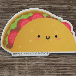 Taco Vinyl Sticker - Etsy