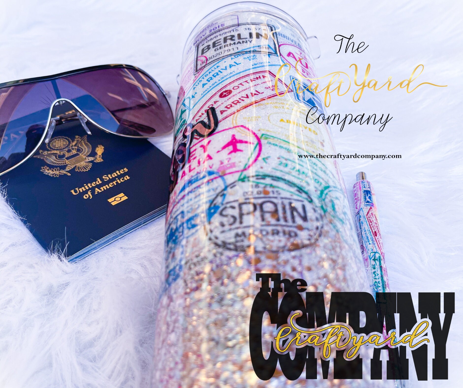 Passport Stamps Collage - Etsy