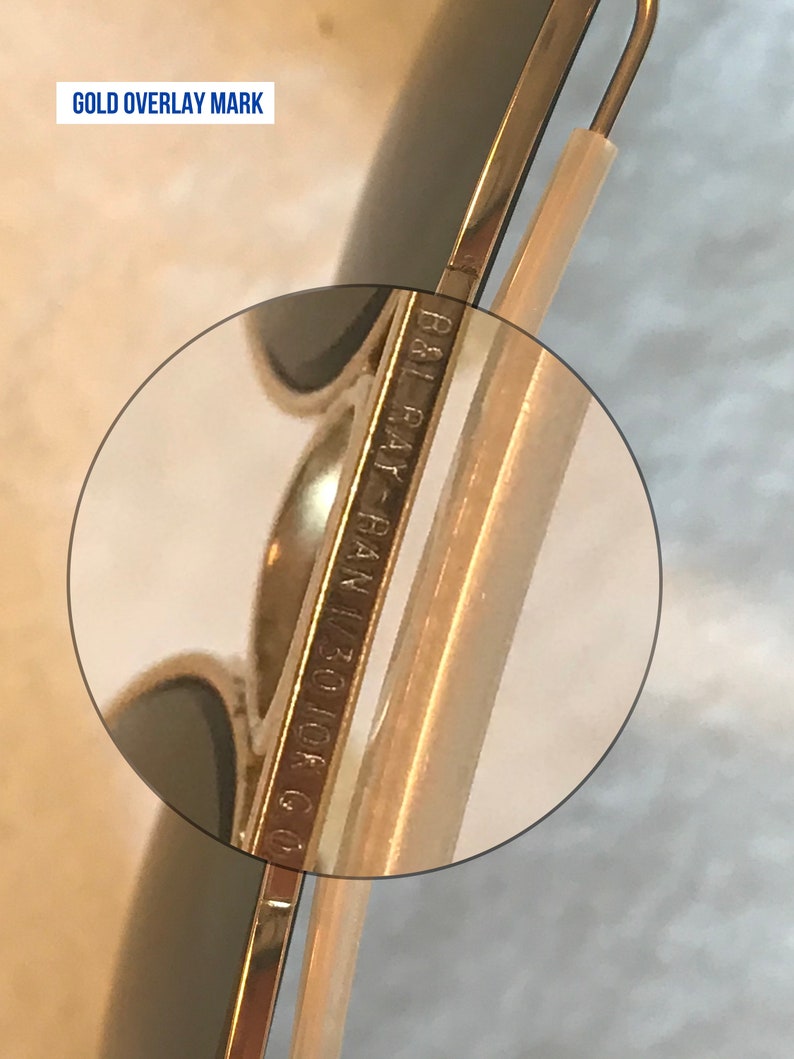 Vintage '60s B&L Ray-ban Shooter Gold Overlay G15 Lenses - Etsy