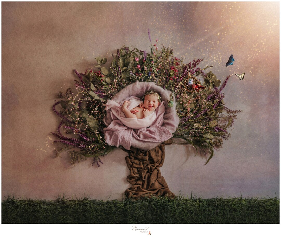 Digital Backdrop-newborn Tree of Life Whimsical Background - Etsy