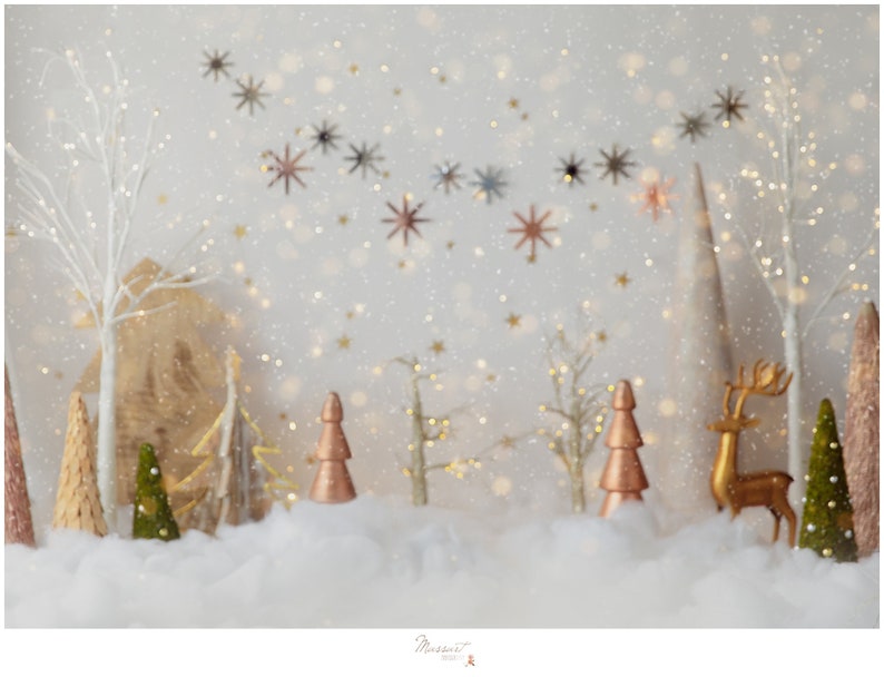 Digital Backdrop-holiday Winter Wonderland Background - Etsy