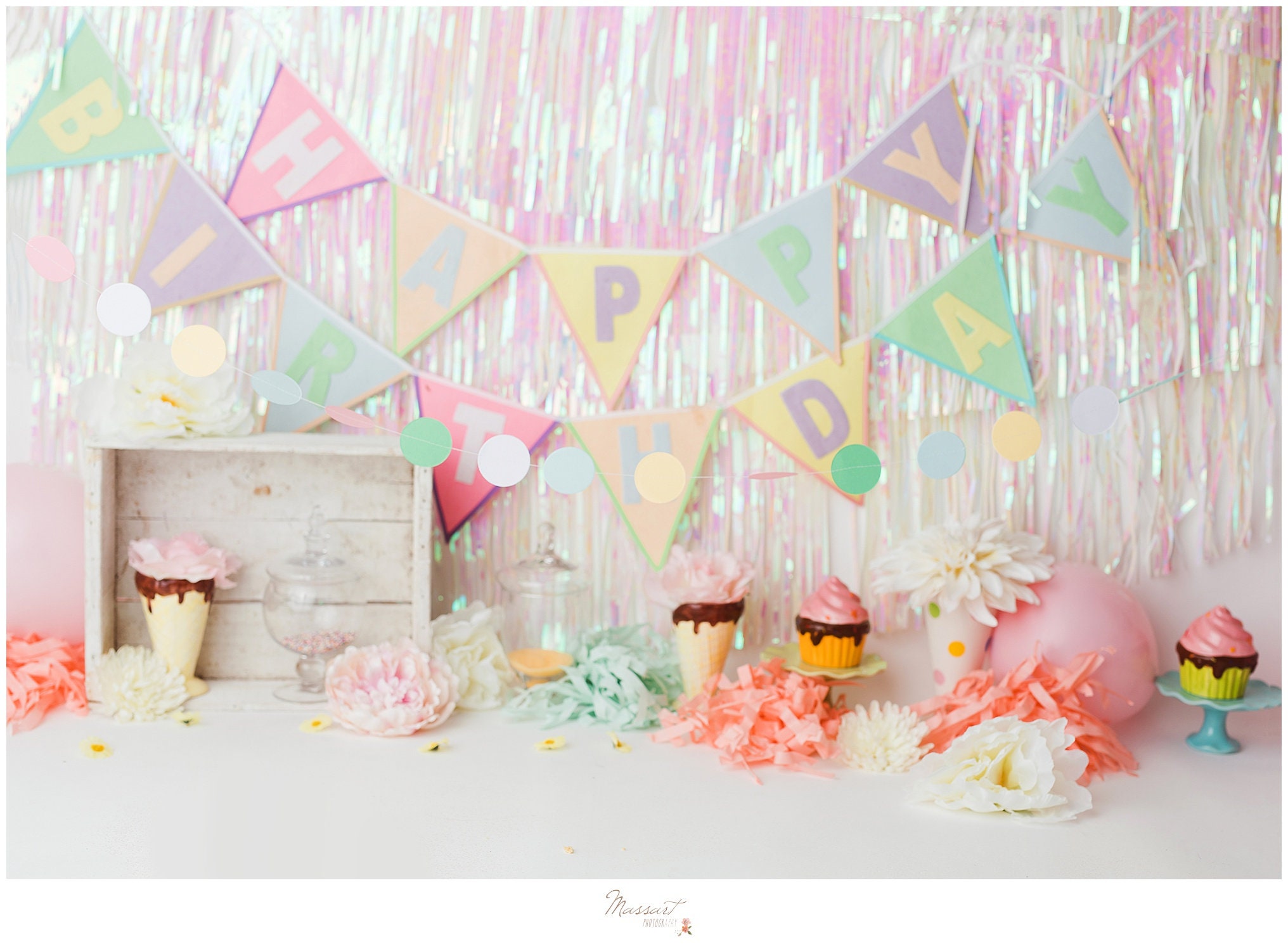 Digital Backdrop-pastel Ice Cream Theme Rustic Background - Etsy