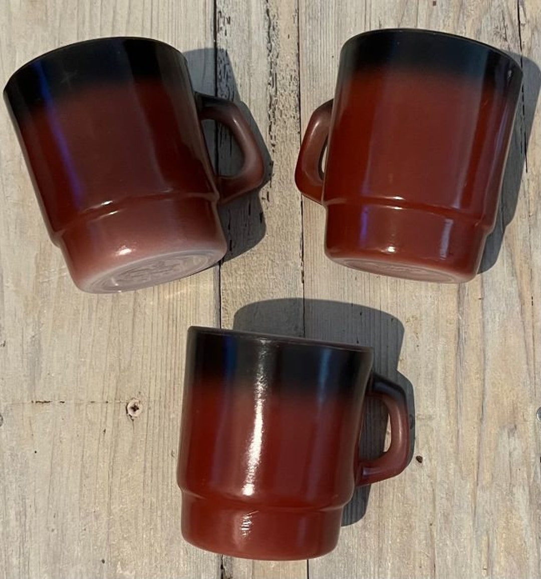 Tazas raras de 1950's Fire King Ombre - Etsy México