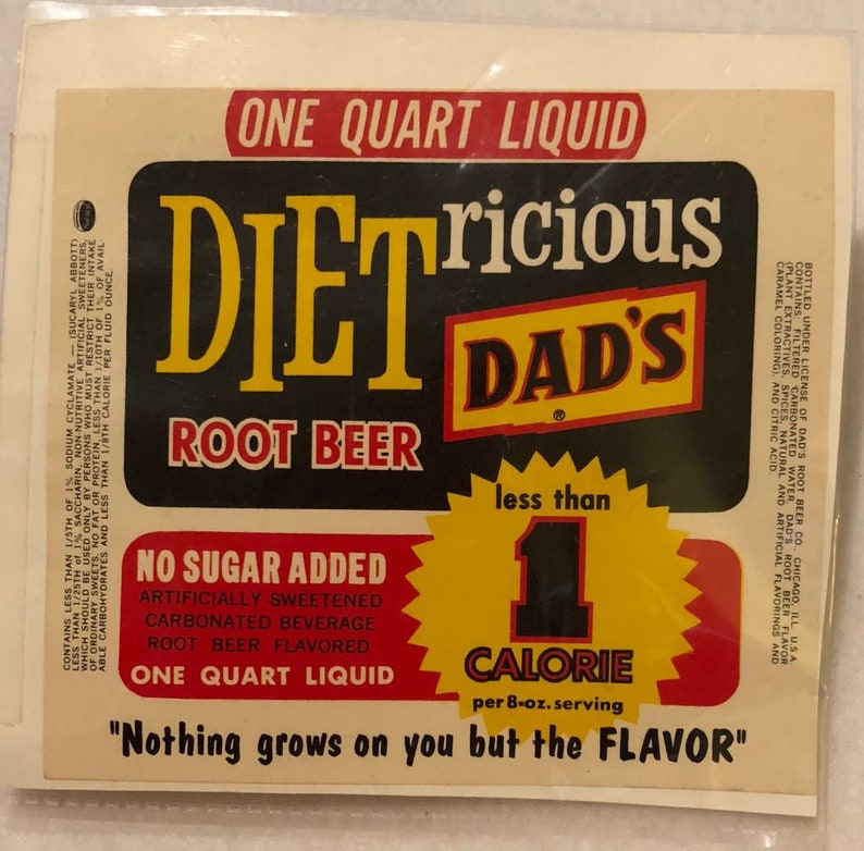 Vintage Dad's Root Beer Label - Etsy