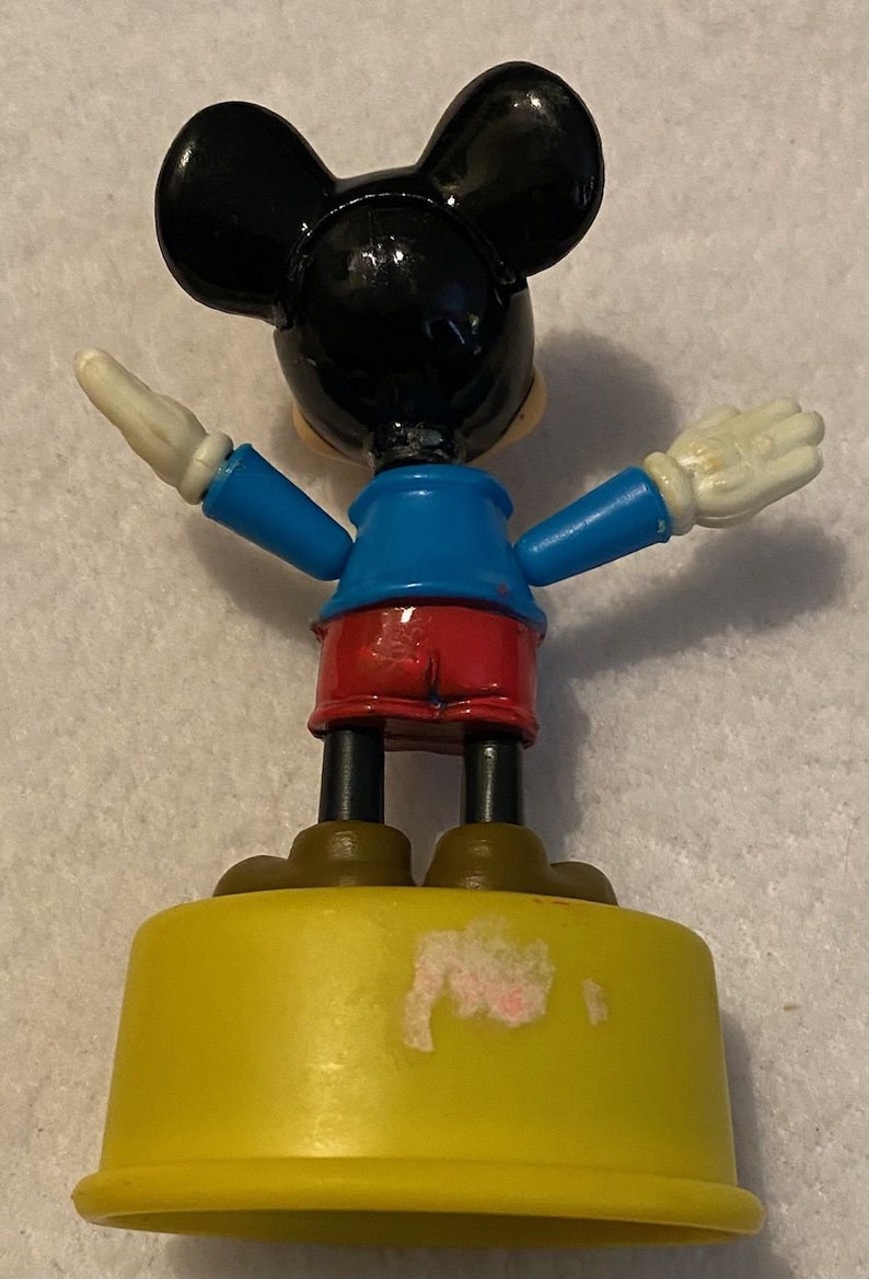 1977 Mickey Mouse Push up Puppet - Etsy