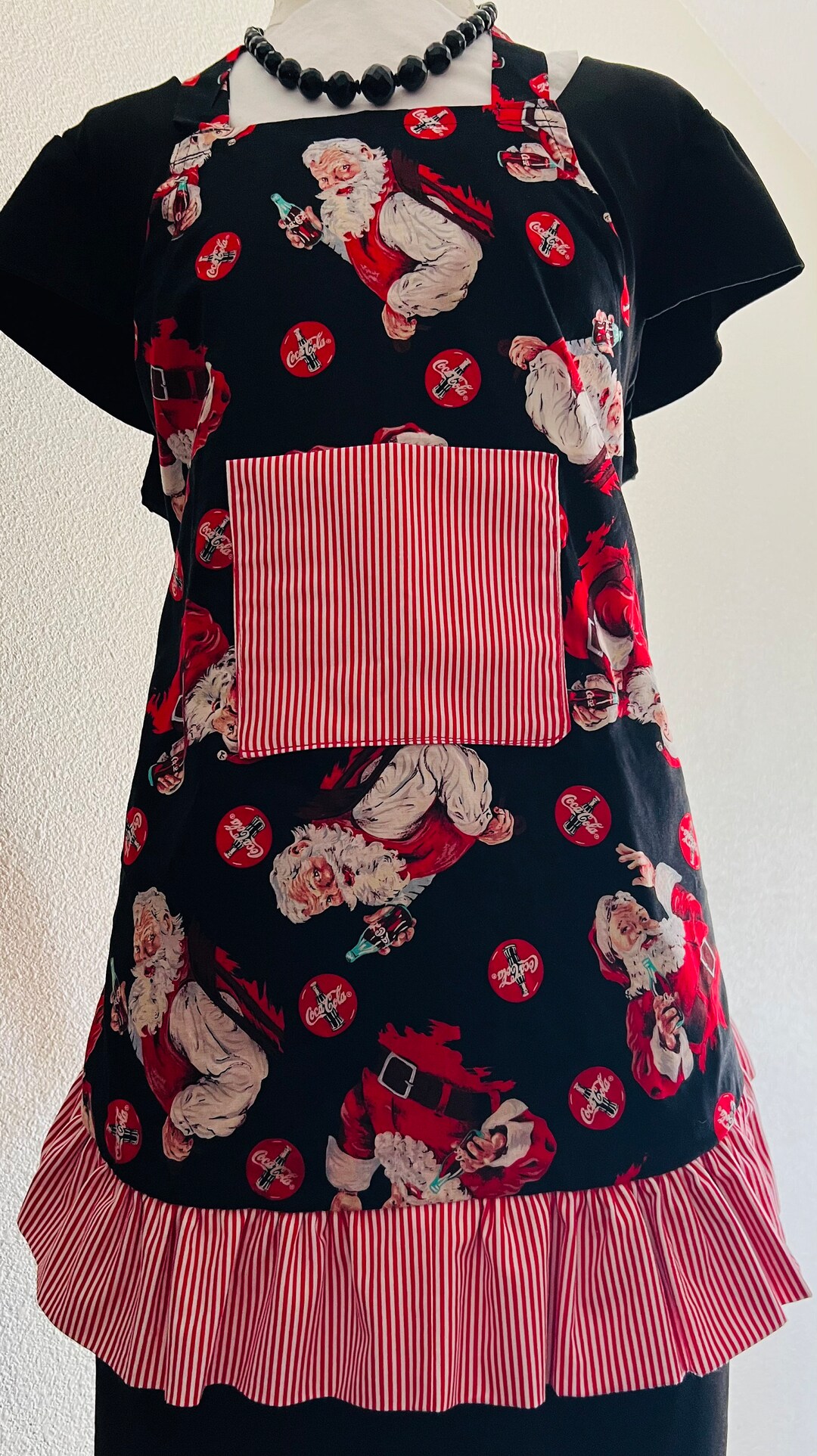 Women's Fun and Frilly Coca Cola Apron and Matching Tea - Etsy