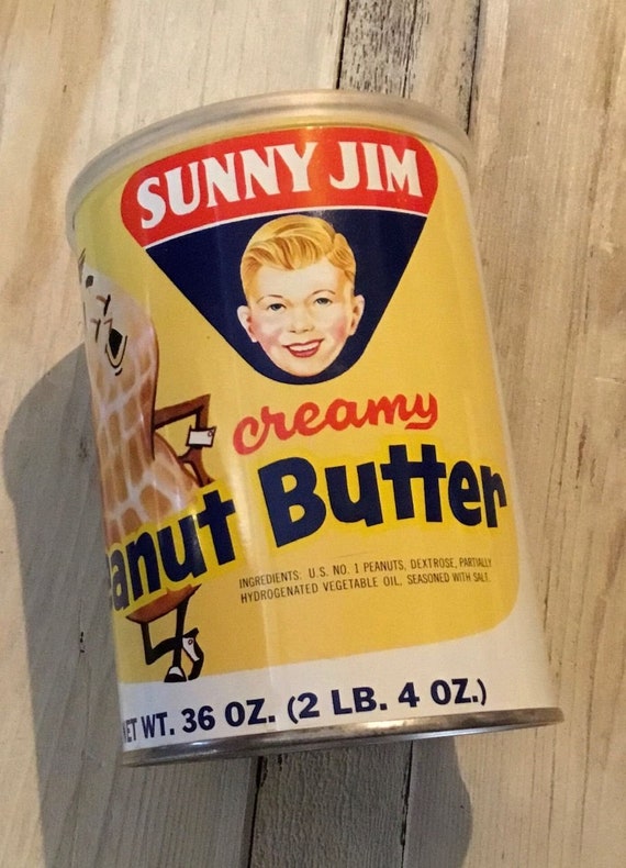 1950's Sunny Jim Peanut Butter Tin - Etsy