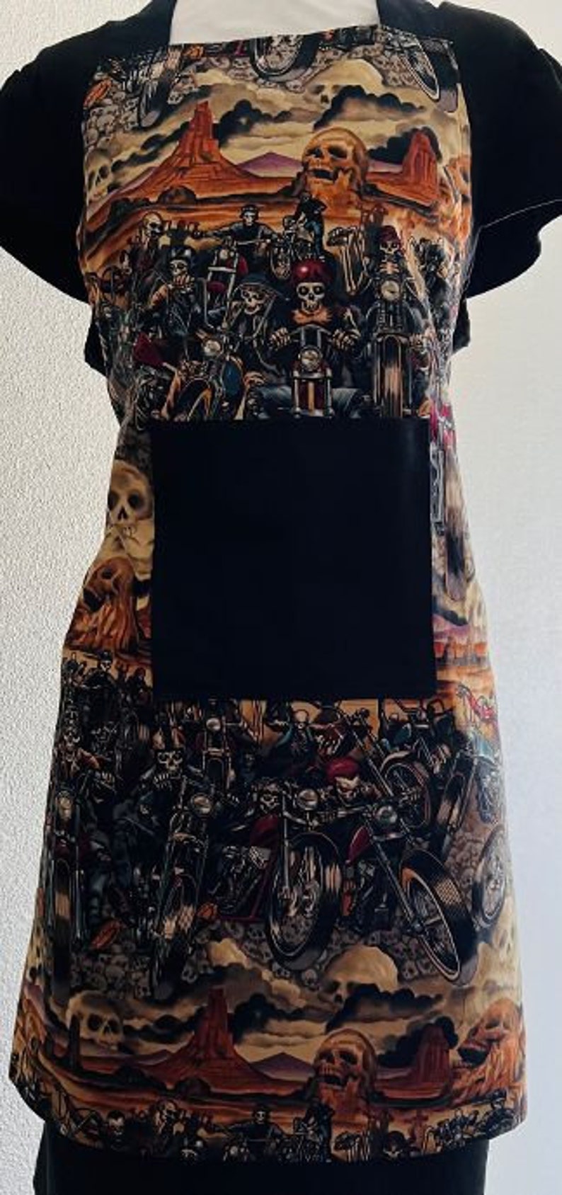 Men's Motorcycle and Skull Riders Apron - Etsy