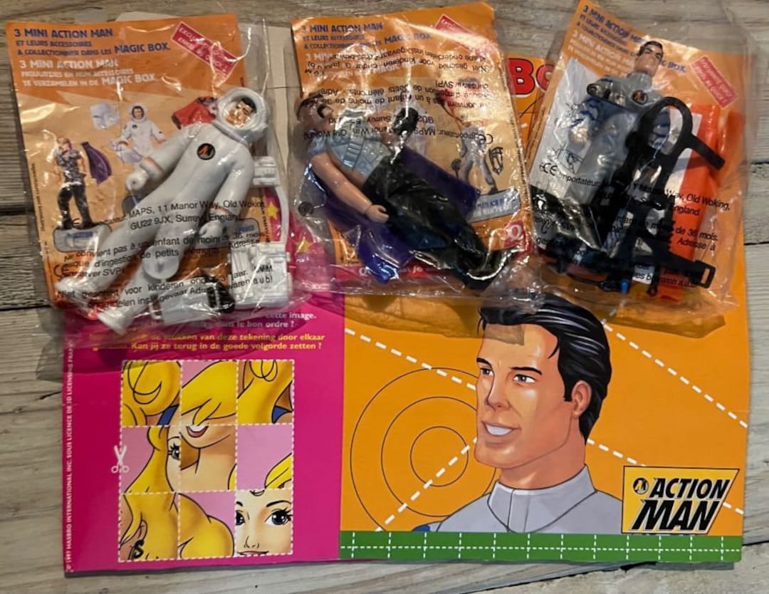 1997 Hasbro Quick Action Man Set 3 France - Etsy