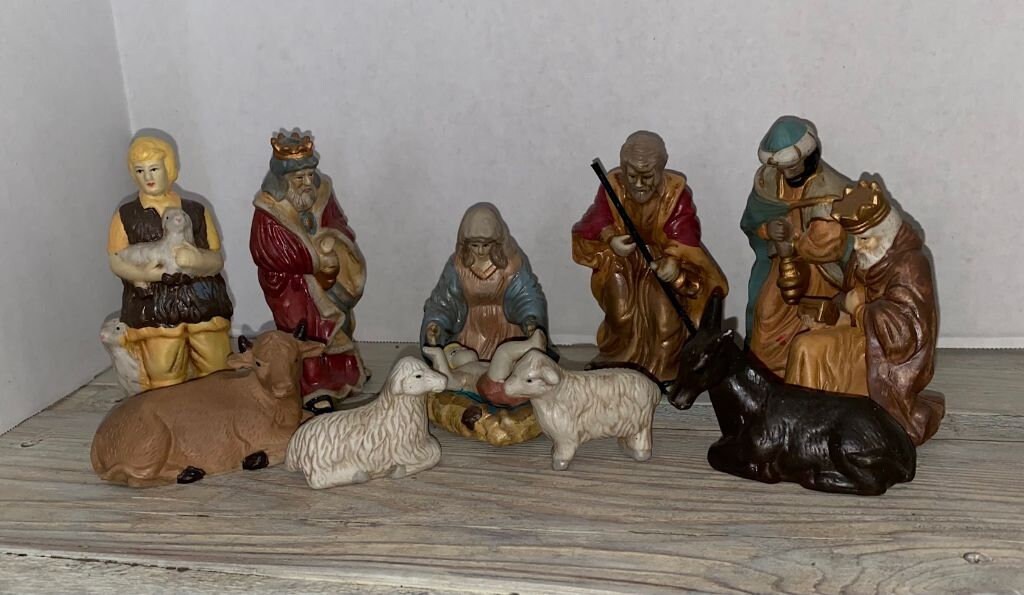 11 Piece Nativity Set - Etsy