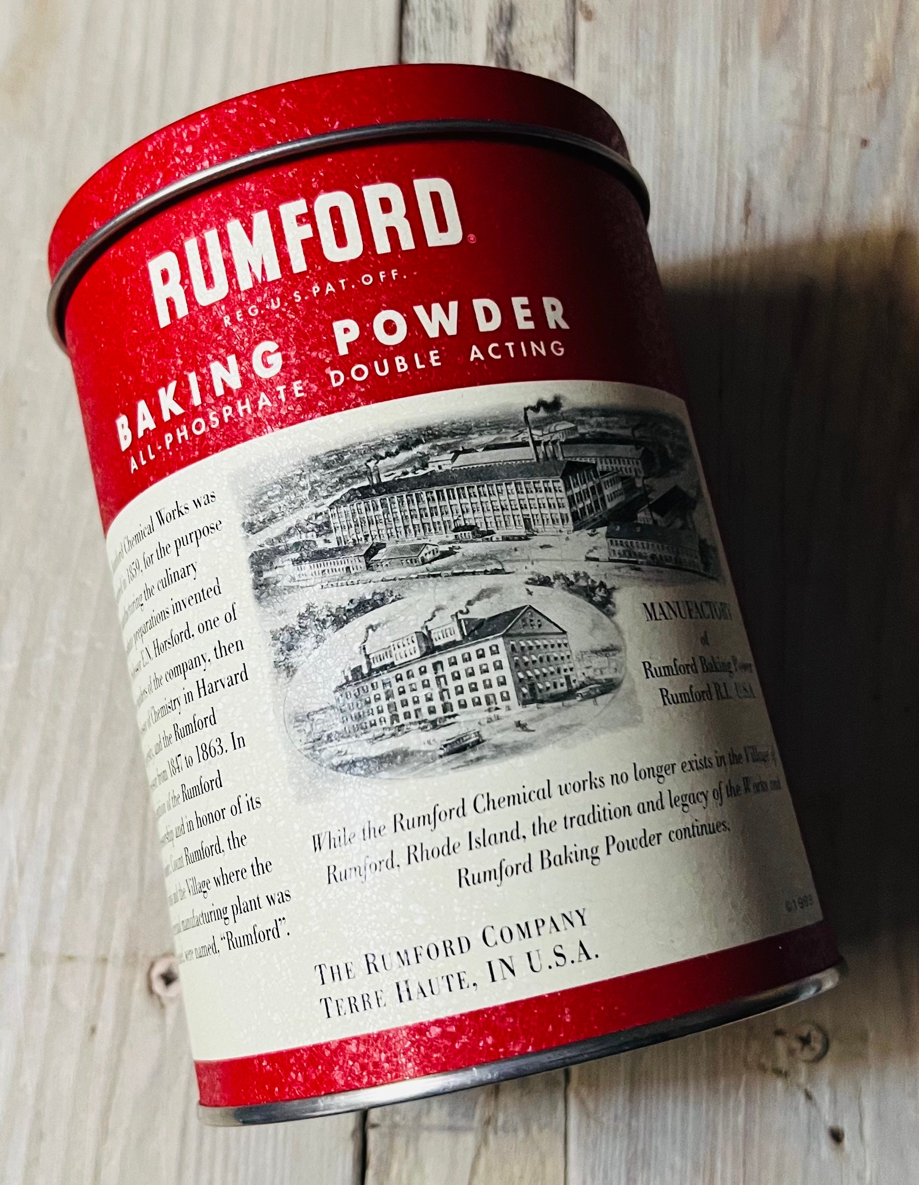 1993 Rumford Baking Powder Tin - Etsy