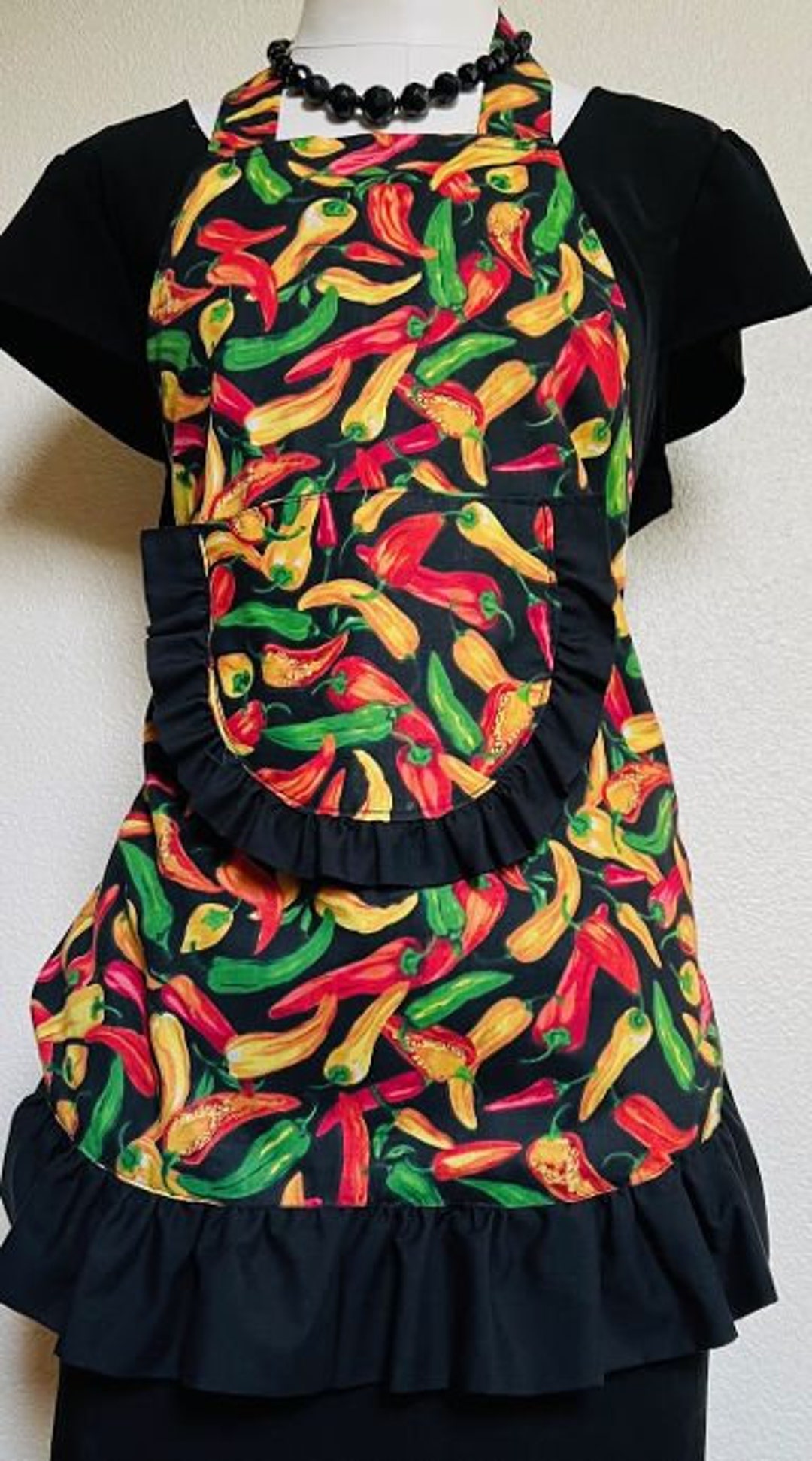 Women's Fun and Frilly Pepper Apron - Etsy