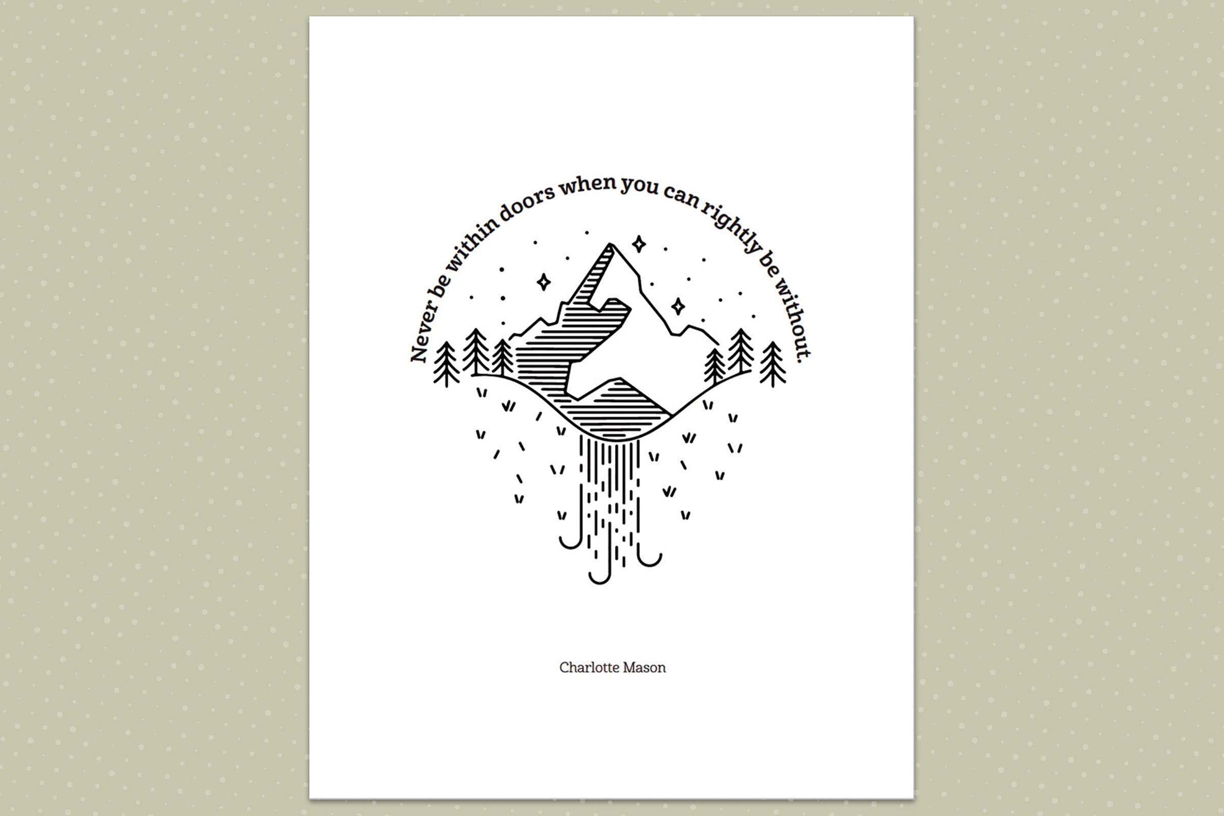 Never Be Within Doors Charlotte Mason Wall Art - Etsy Canada