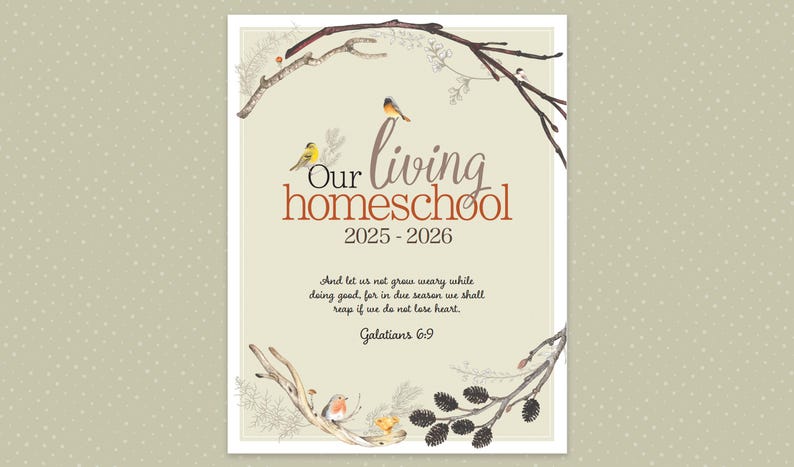 2025-2026, Charlotte Mason Homeschool Planner, Fall Theme, Large Bundle ...