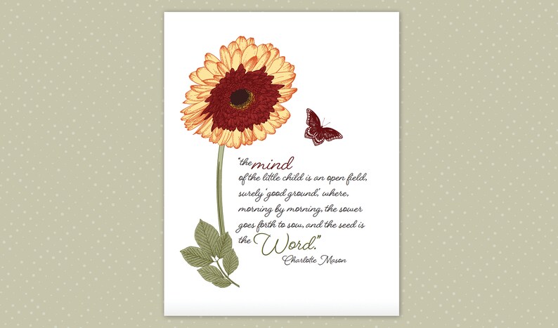 2025-2026, Charlotte Mason Homeschool Planner, Poppy Theme, Small ...