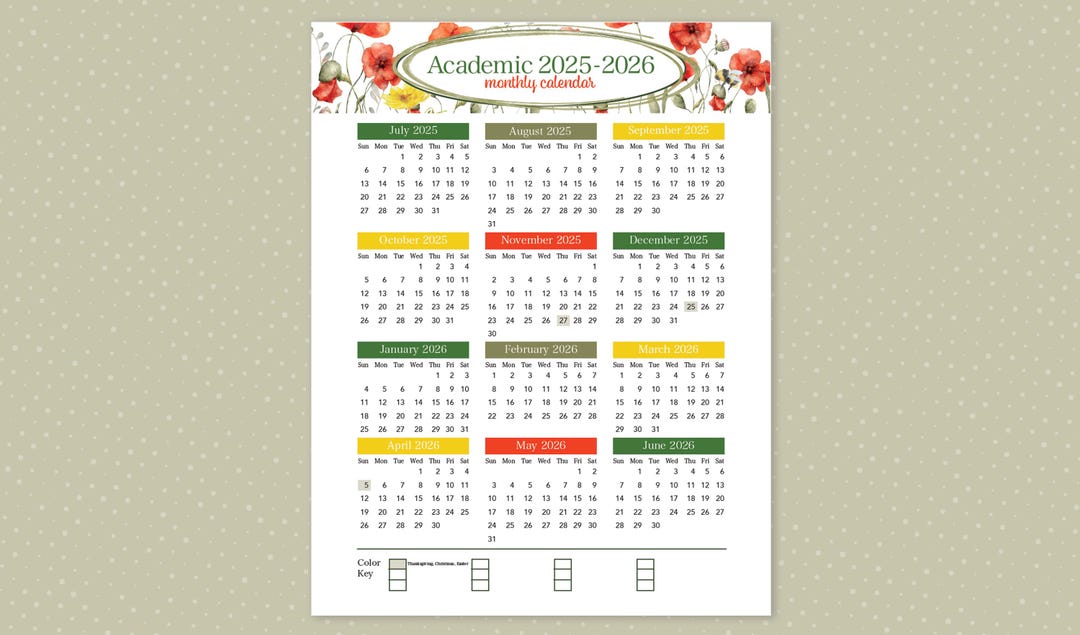 2025-2026, Charlotte Mason Homeschool Planner, Poppy Theme, Cover Page ...