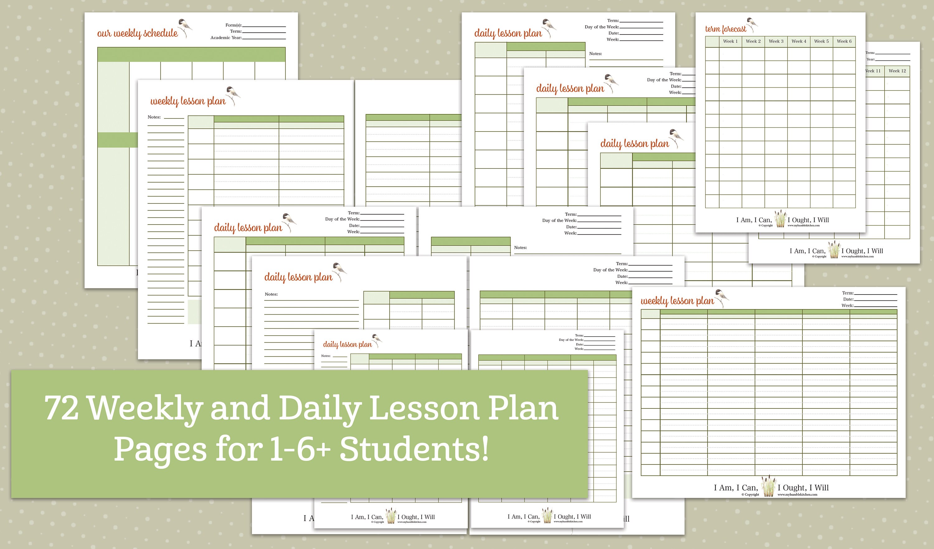 2025-2026, Charlotte Mason Homeschool Planner, Fall Theme, Large Bundle ...
