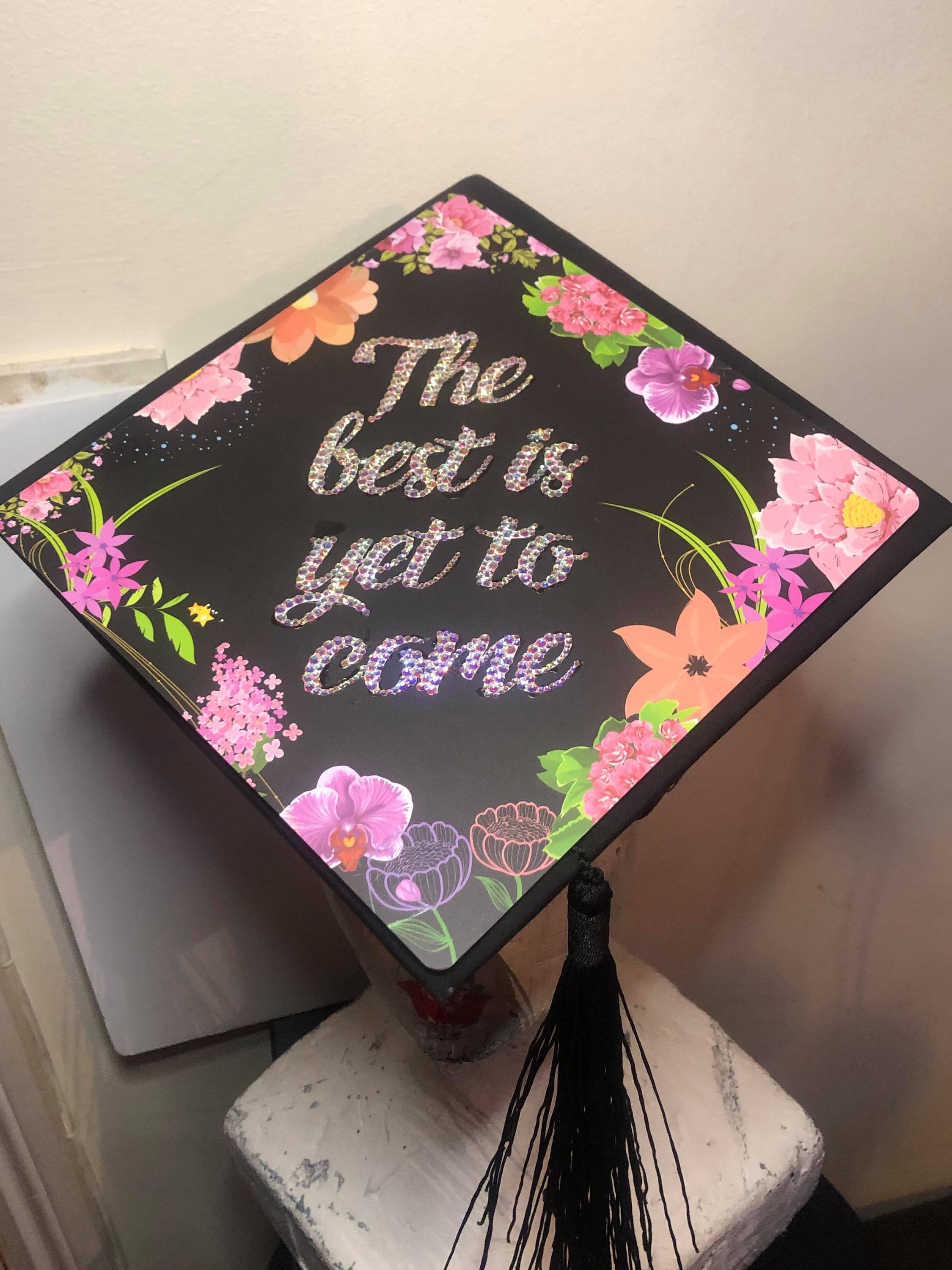 Custom Bling Graduation Cap Topper, Graduation Hat, Graduation Cap ...