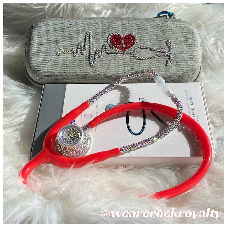 Custom Bling Stethoscope and Case Set - Etsy