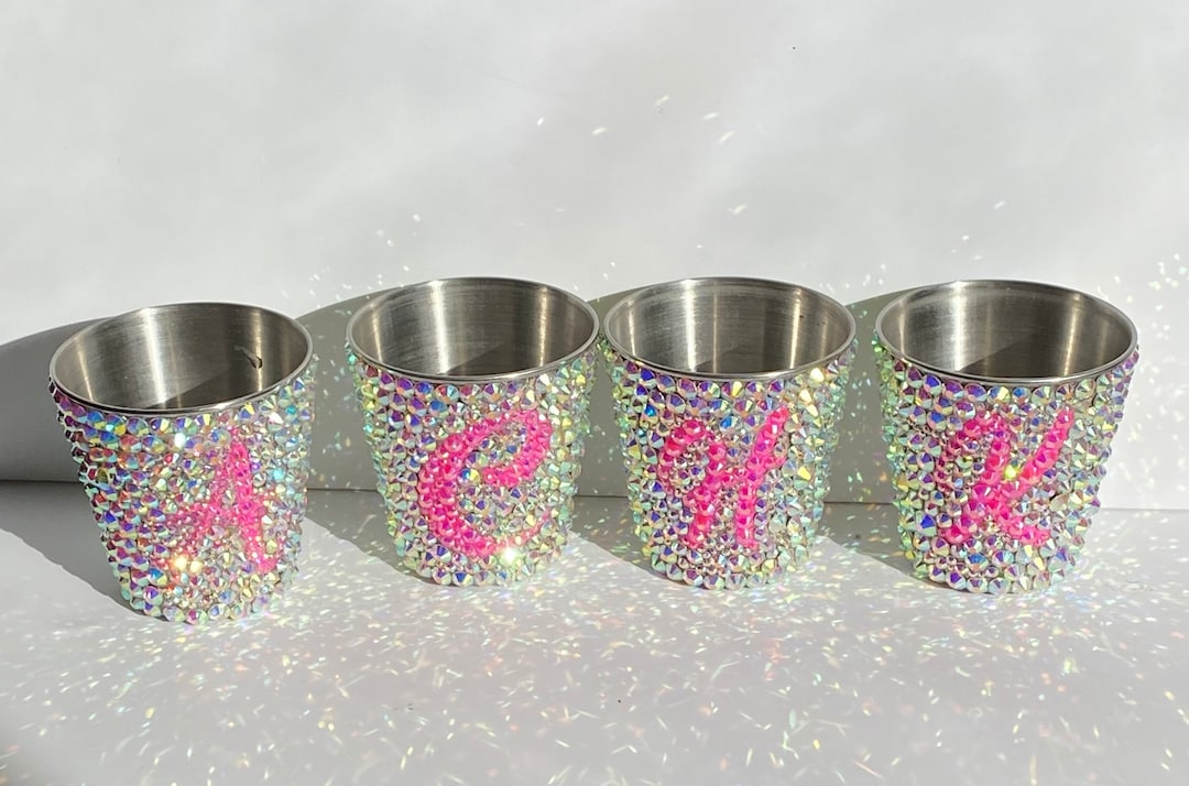 One Custom Bling Shot Glasses - Etsy