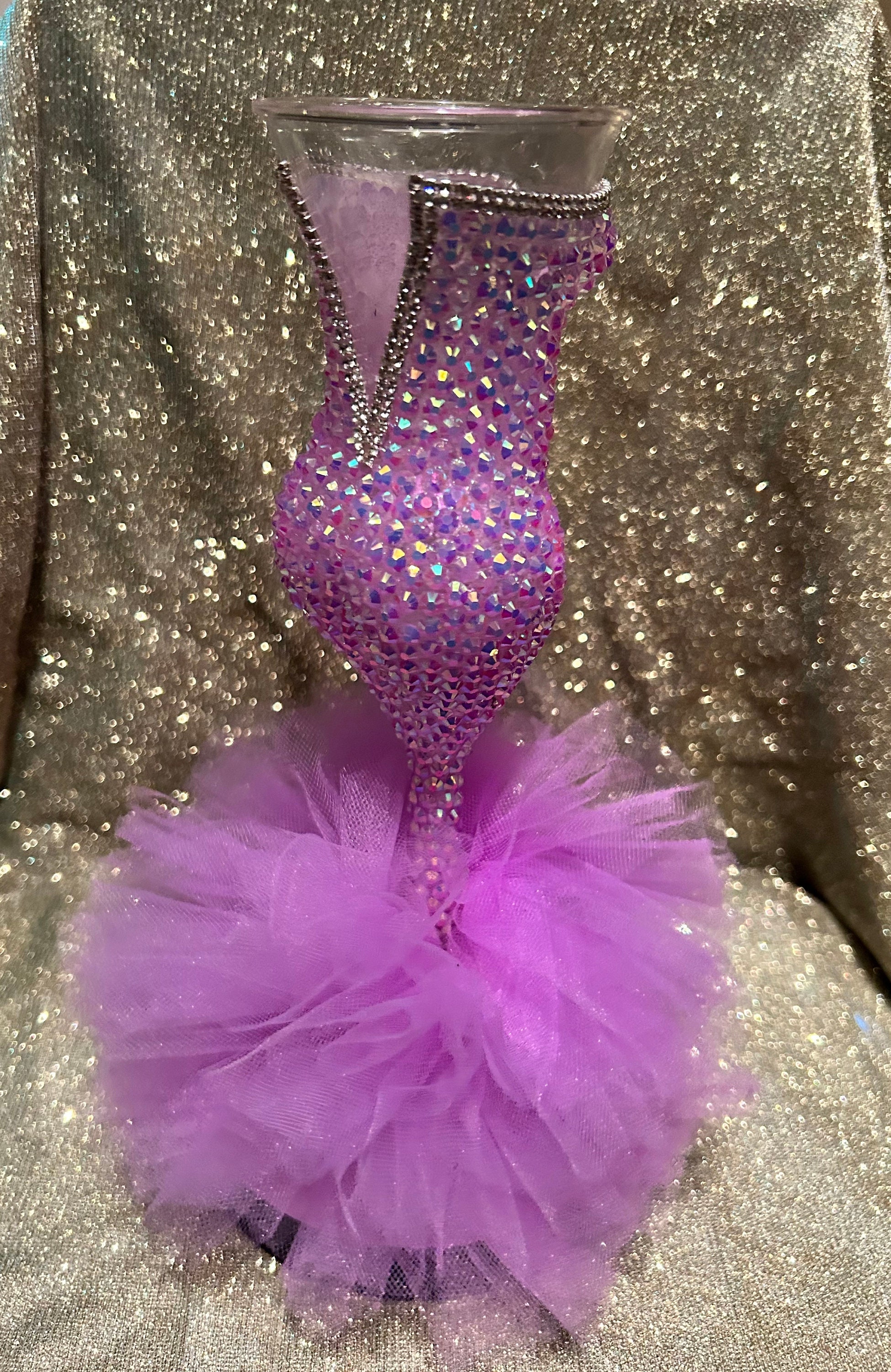 Bling Champagne Birthday Wedding Tutu Flute - Etsy