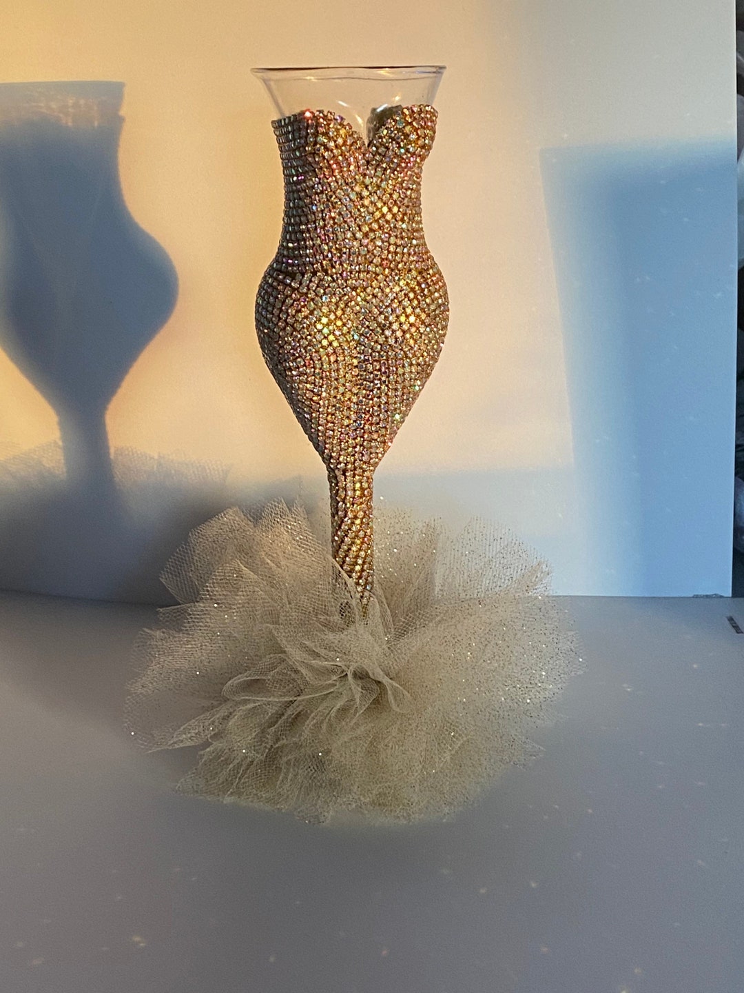 Gold Custom Bling Champagne Flute - Etsy