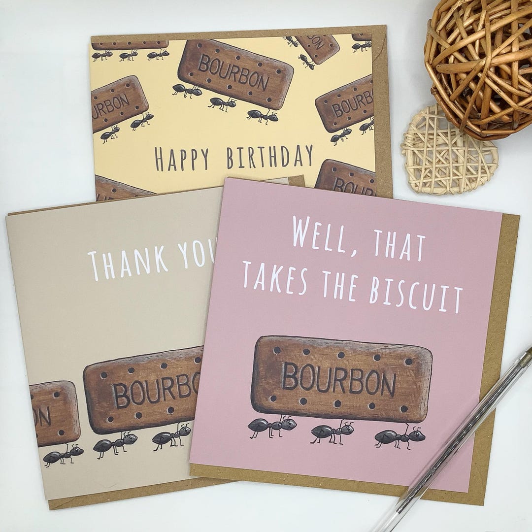 Bourbon Biscuit Greeting Cards: Birthday, Thank You, Every Occasion ...