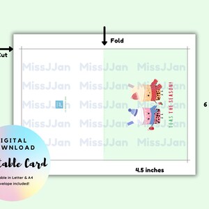 Cute Christmas Pun Card Printable, Bubble Tea Christmas Card, Boba Tea ...