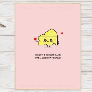 Valentine's Day Card Printable, Cheesy Card Printable, Valentine Gift ...