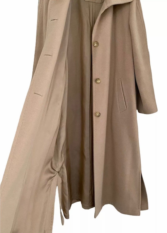 MARCONA Ladies Camel Coat Overcoat Virgin Wool Angora… - Gem