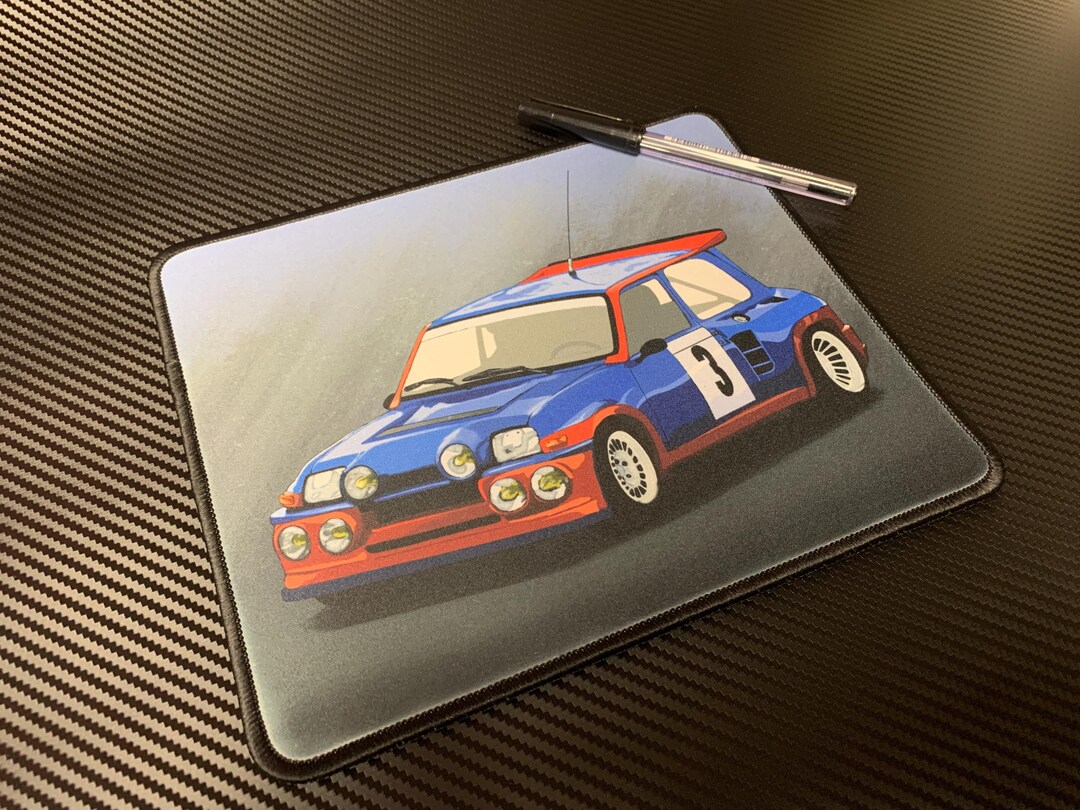 Renault 5 Turbo Rally Car Art Mouse Mat | Pad Classic French Clio ...