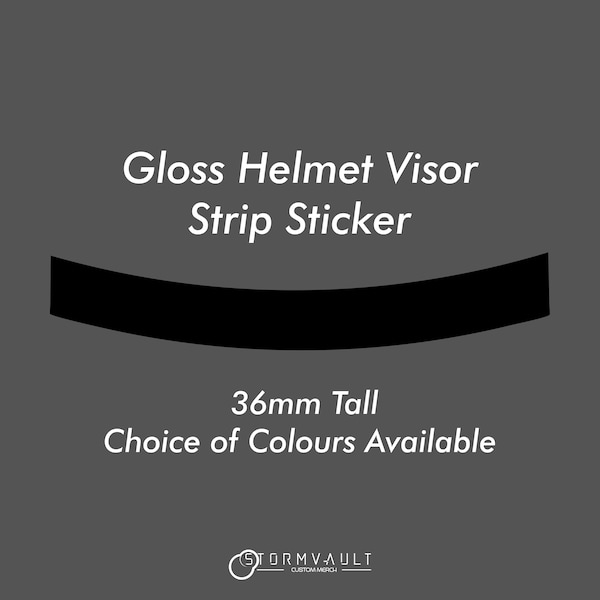 Helmet Visor Sun Strip Decal - Etsy