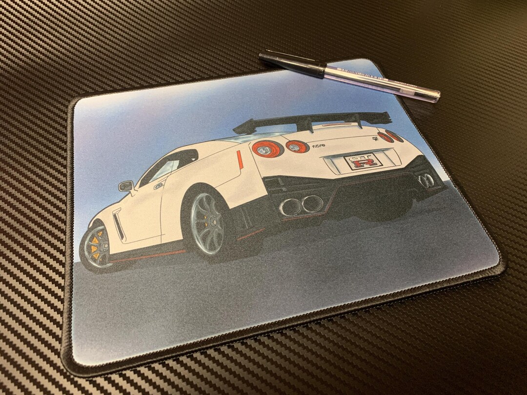 Nissan GTR Mouse Mat | Japanese Car Art Nismo Skyline R35 370Z 350Z JDM ...