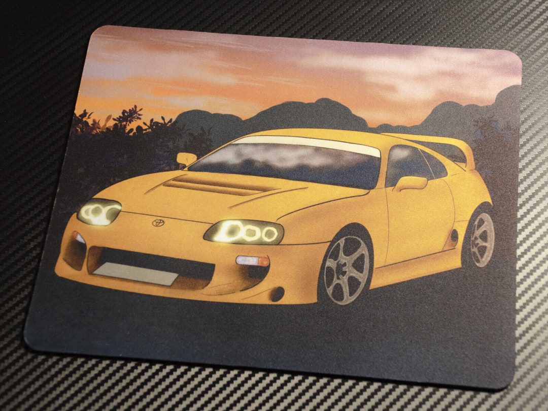 Toyota Supra Mk4 Artwork Mouse Mat Japanese Car TRD GR 2JZ - Etsy