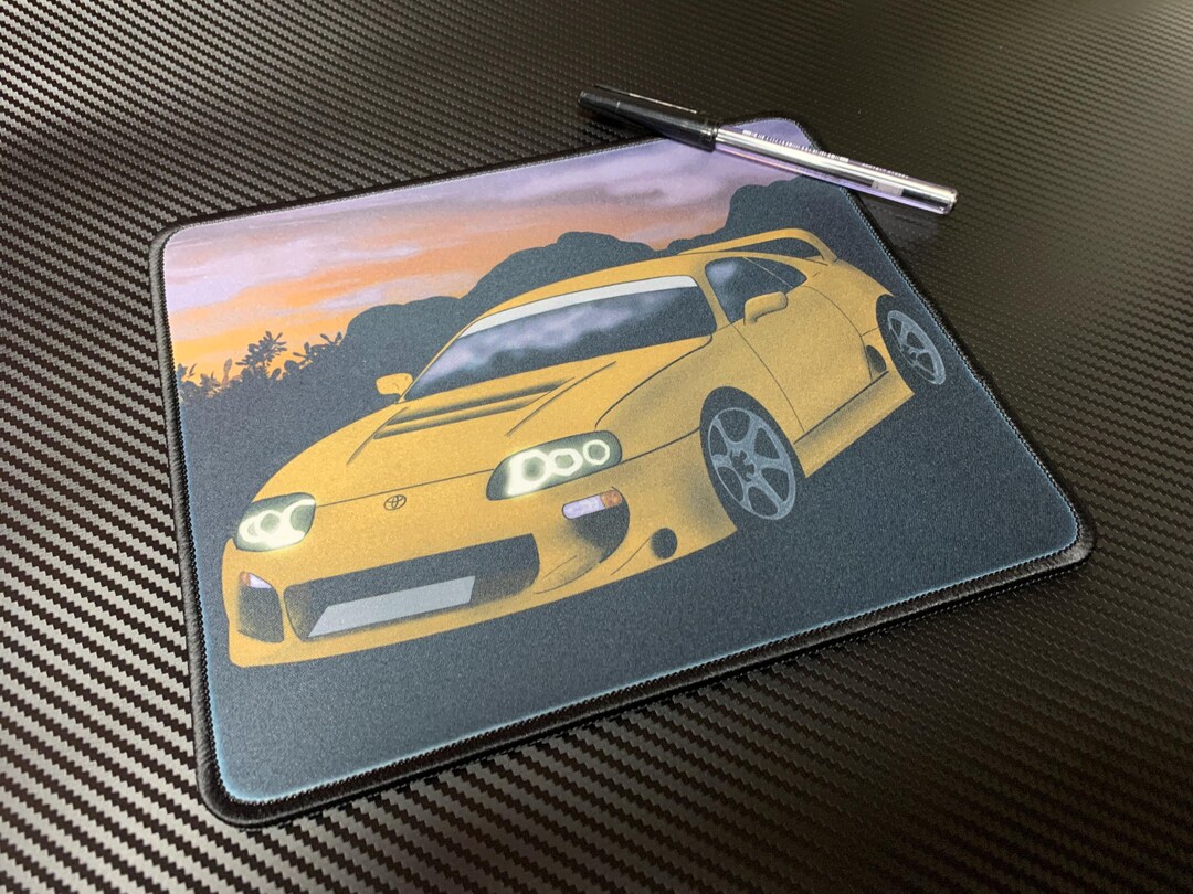 Toyota Supra Mk4 Artwork Mouse Mat | Japanese Car TRD GR 2JZ Celica MR2 ...