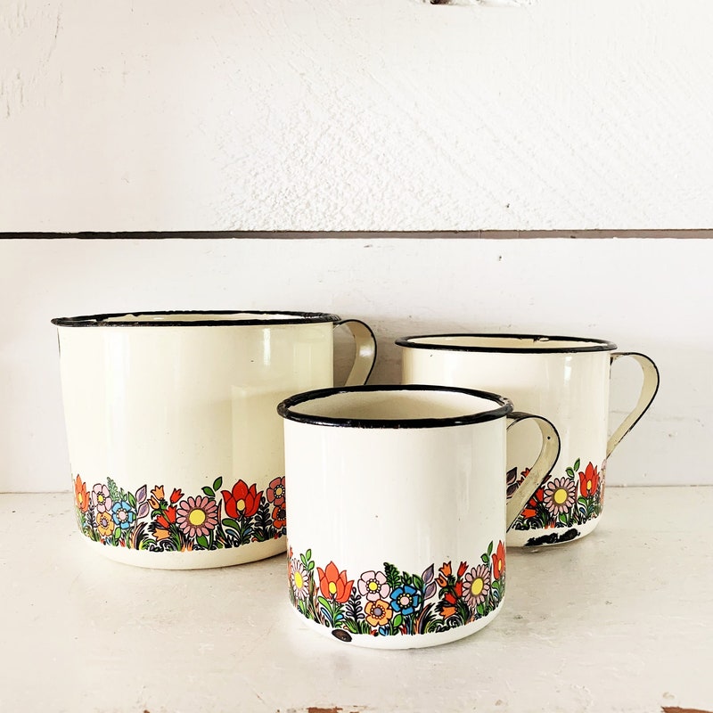 Enamelware Cups - Etsy