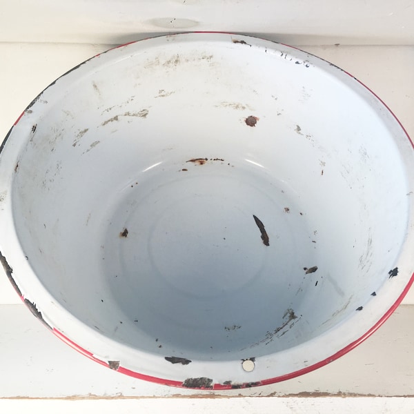 Enamel Wash Tub - Etsy