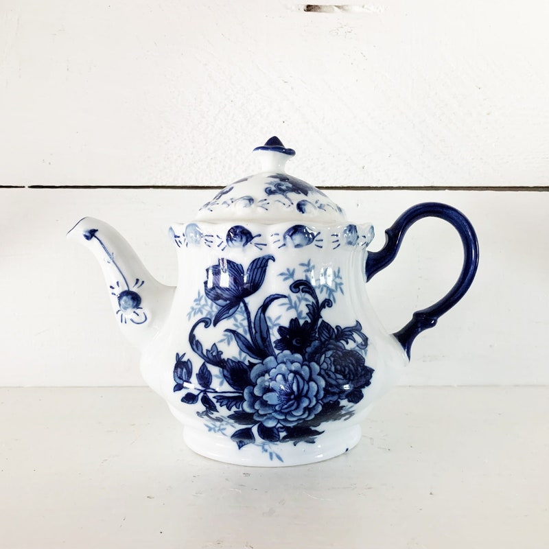 Blue Teapot - Etsy