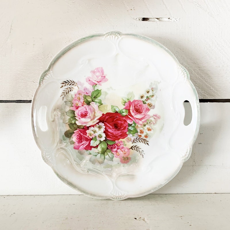 Floral China Plates - Etsy