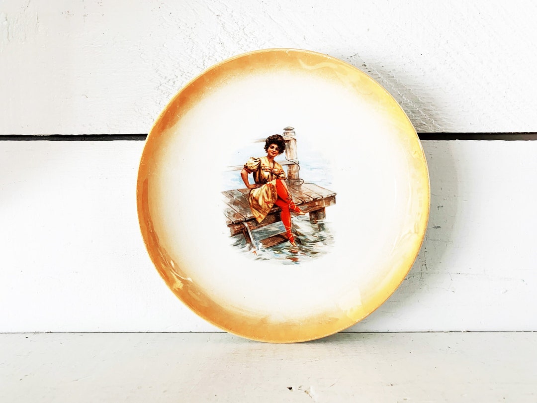 Antique 1910 Sevres China of East Liverpool, Ohio Cabinet Plate ...