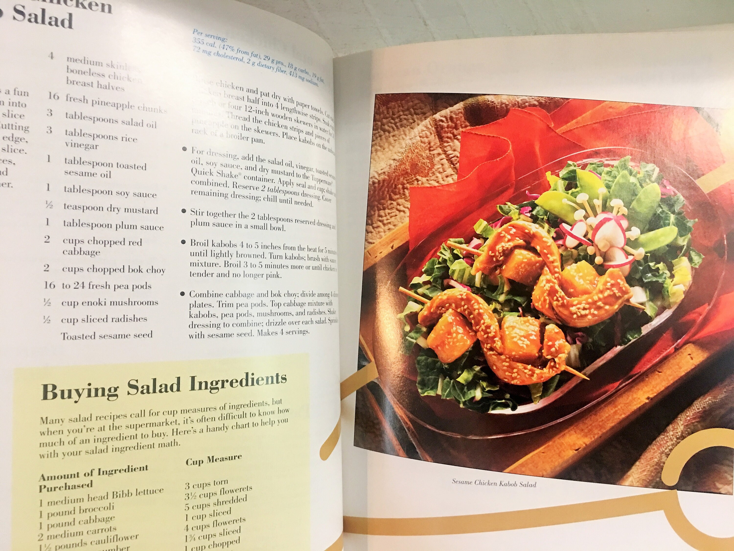 1994 Vintage Tupperware Savory Salads Cookbook/vintage - Etsy