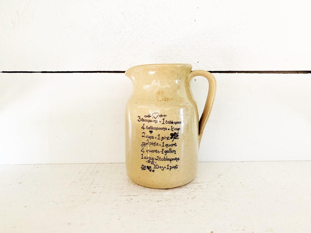 Vintage English Stoneware Small Batter Pitcher by Moira Pottery Co ...