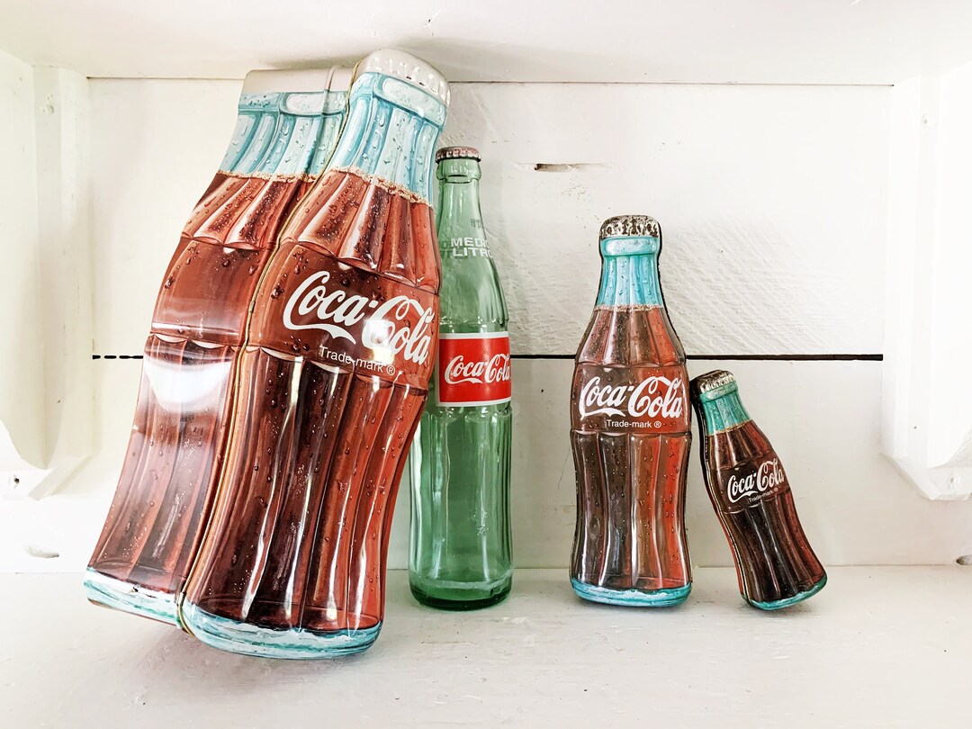 Vintage Trio of Coca-cola Tins Large Medium Small Coke Tins Large Coca ...
